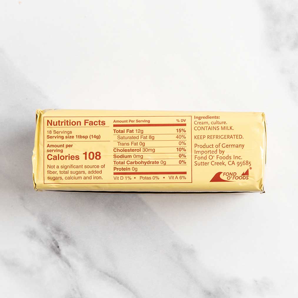 Allgau Grass Fed German Butter/Fond O Foods/Butter & Dairy – igourmet
