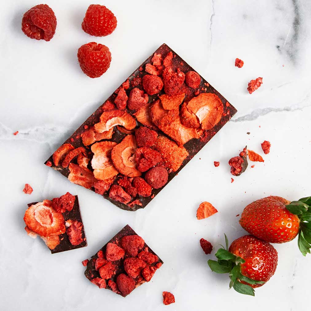 Berry Berry Dark Chocolate Bar/Wildwood Chocolates/Chocolate ...