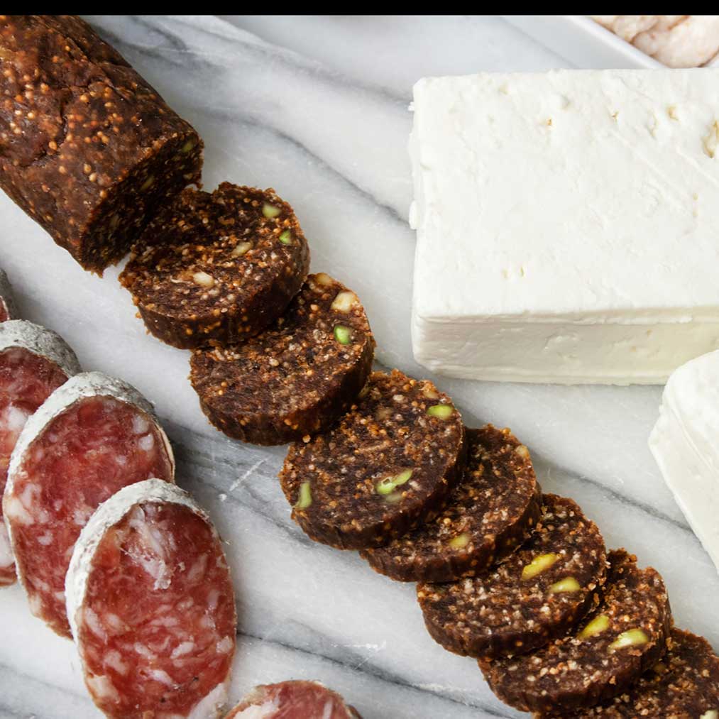 igourmet - Greek Fig Salami with Pistachio & Cinnamon