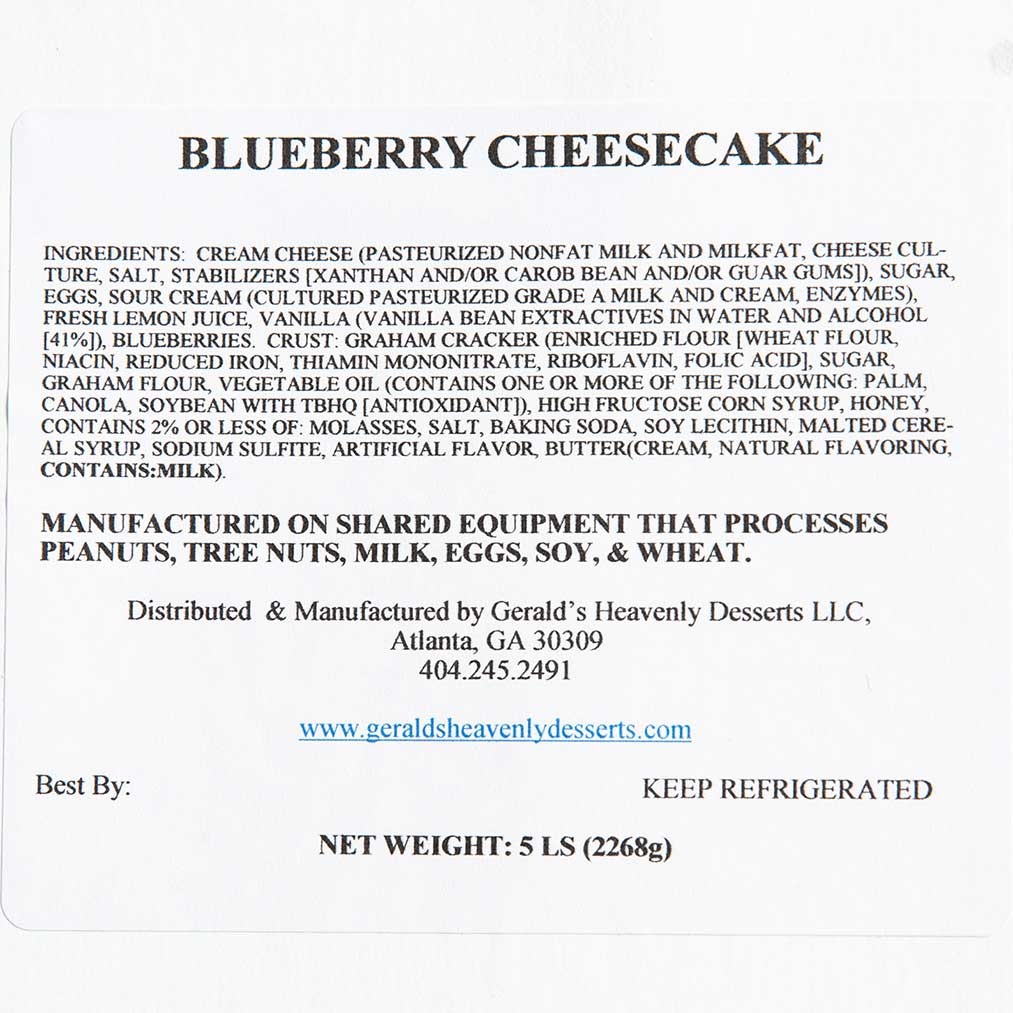 igourmet - Blueberry Cheesecake