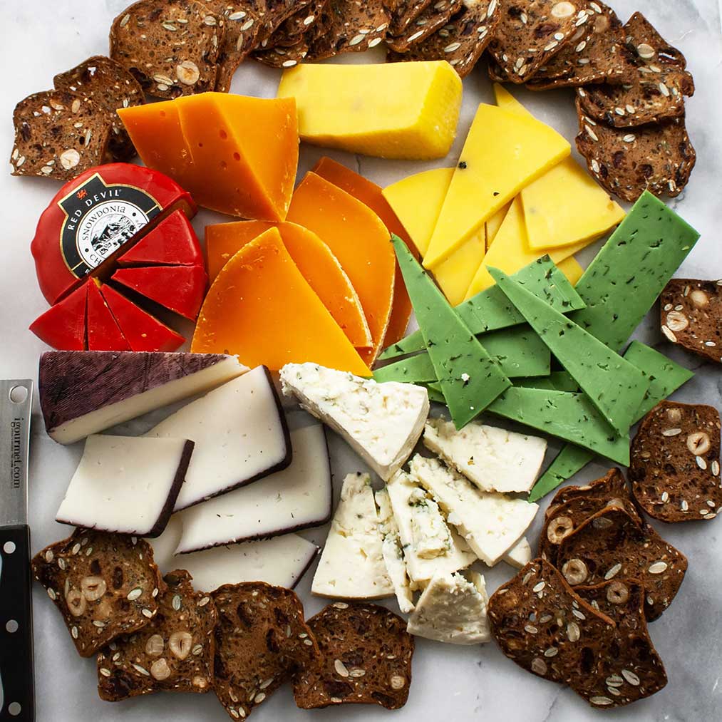 igourmet - A Rainbow of Colorful Cheeses