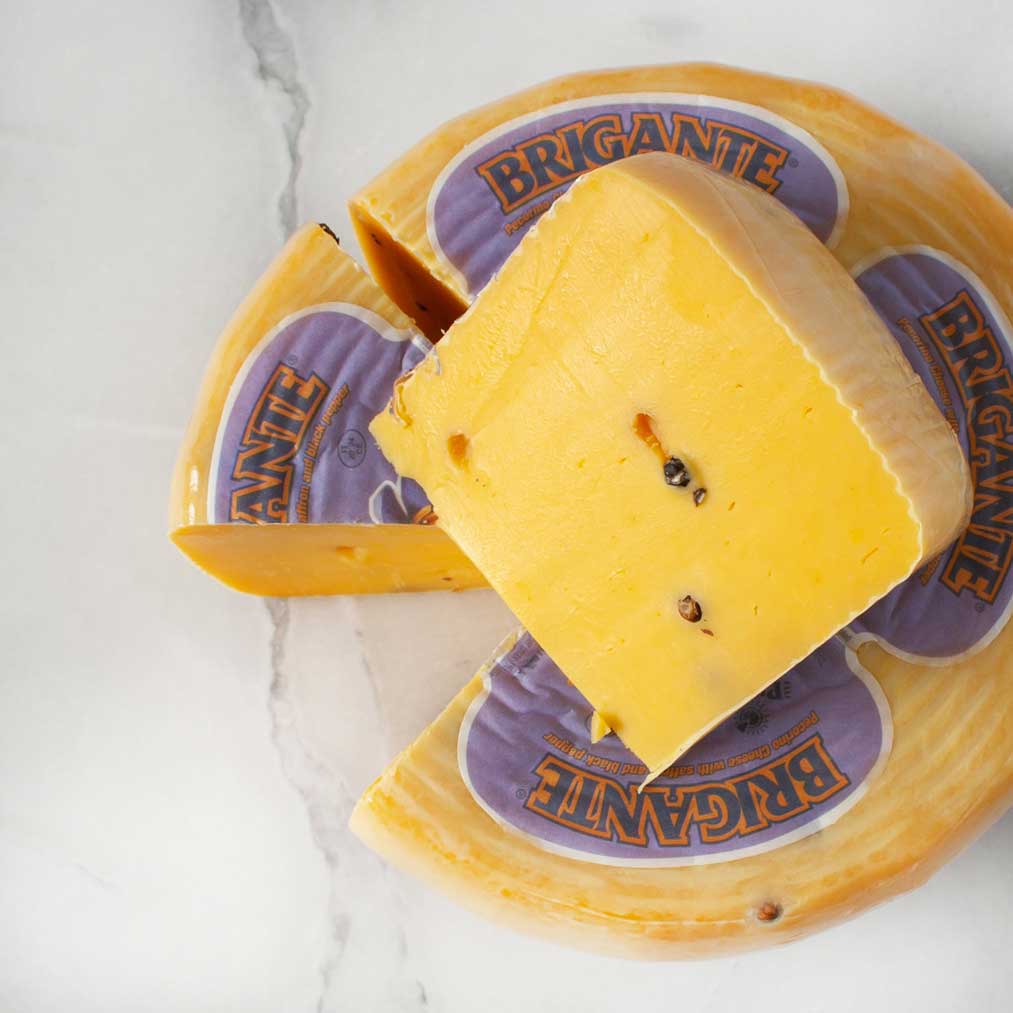igourmet - Brigante Sheep's Milk Cheese with Saffron & Black Pepper