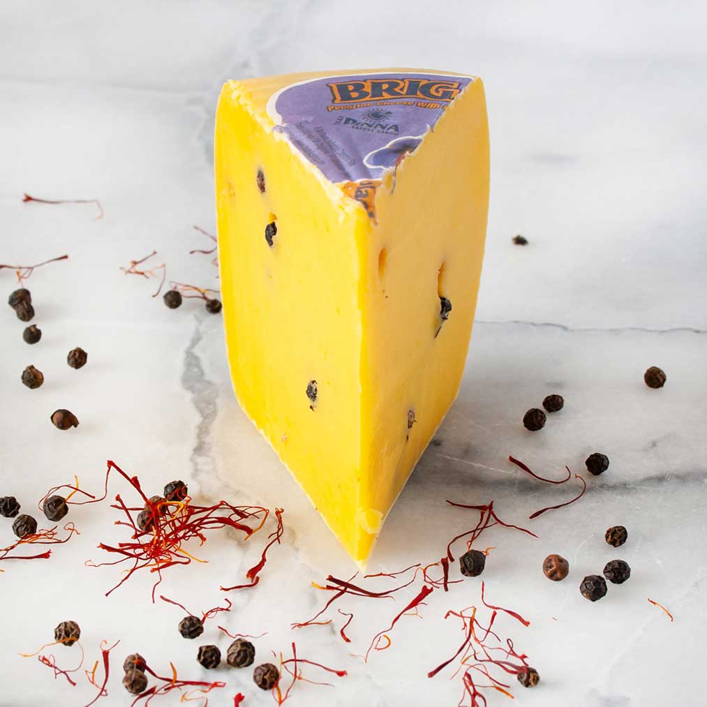 igourmet - Brigante Sheep's Milk Cheese with Saffron & Black Pepper