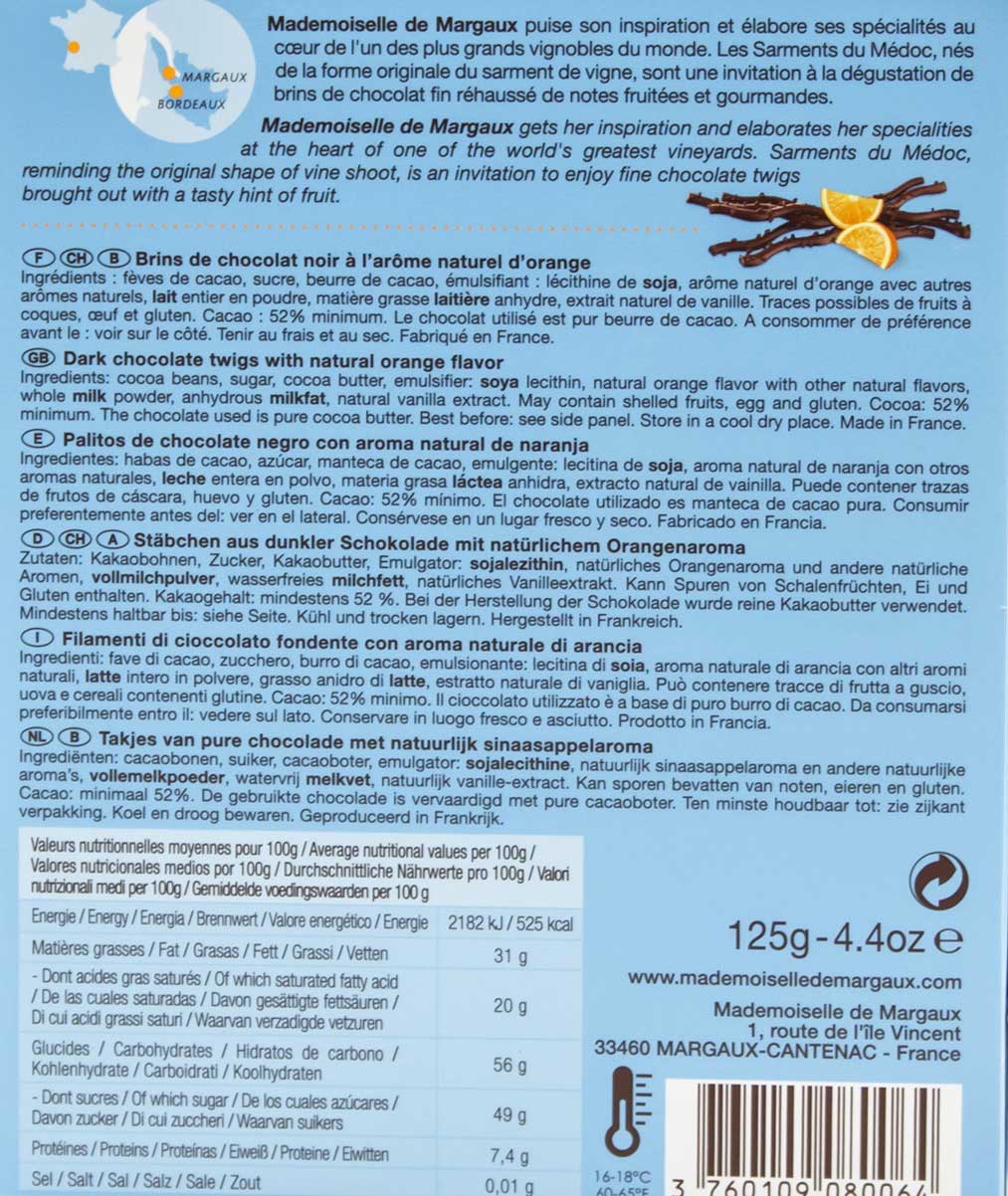 igourmet - Dark Chocolate Orange Twigs