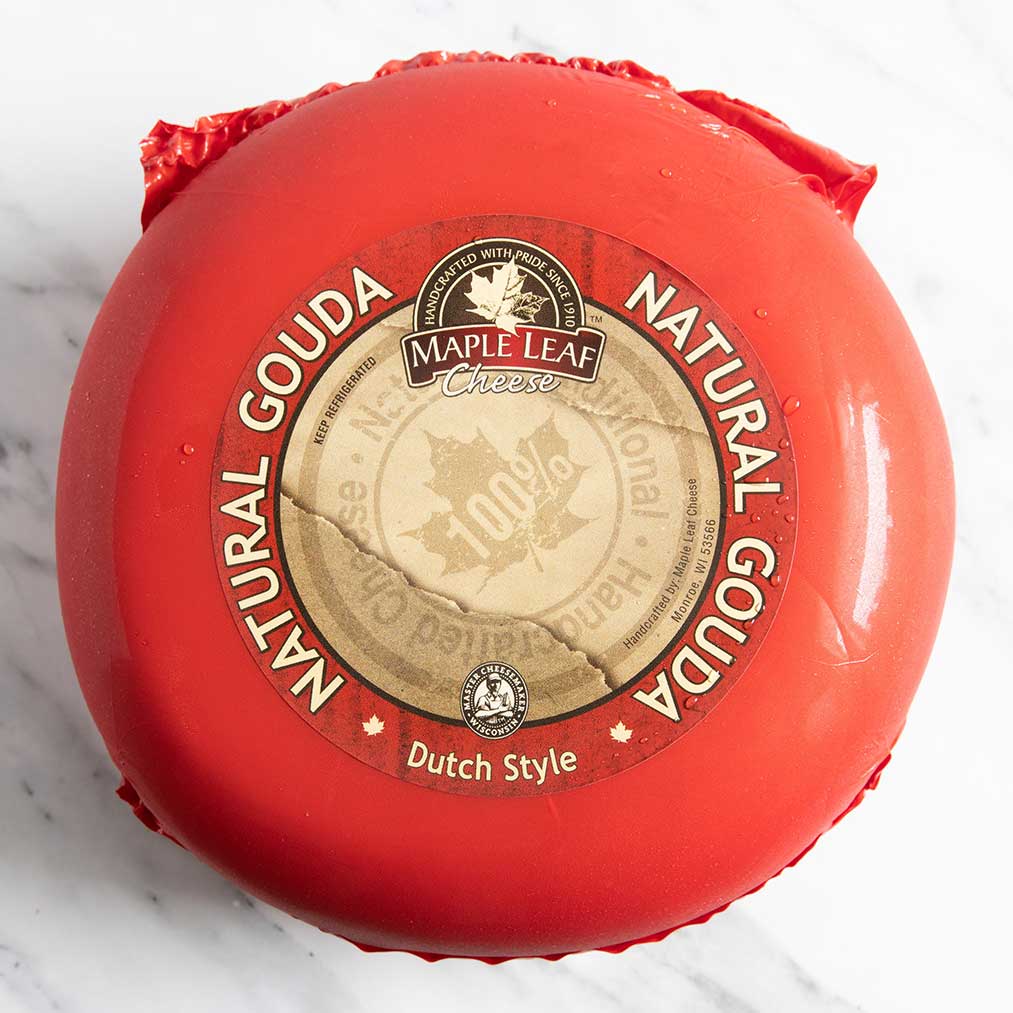 igourmet - Maple Leaf Red Wax Gouda Cheese