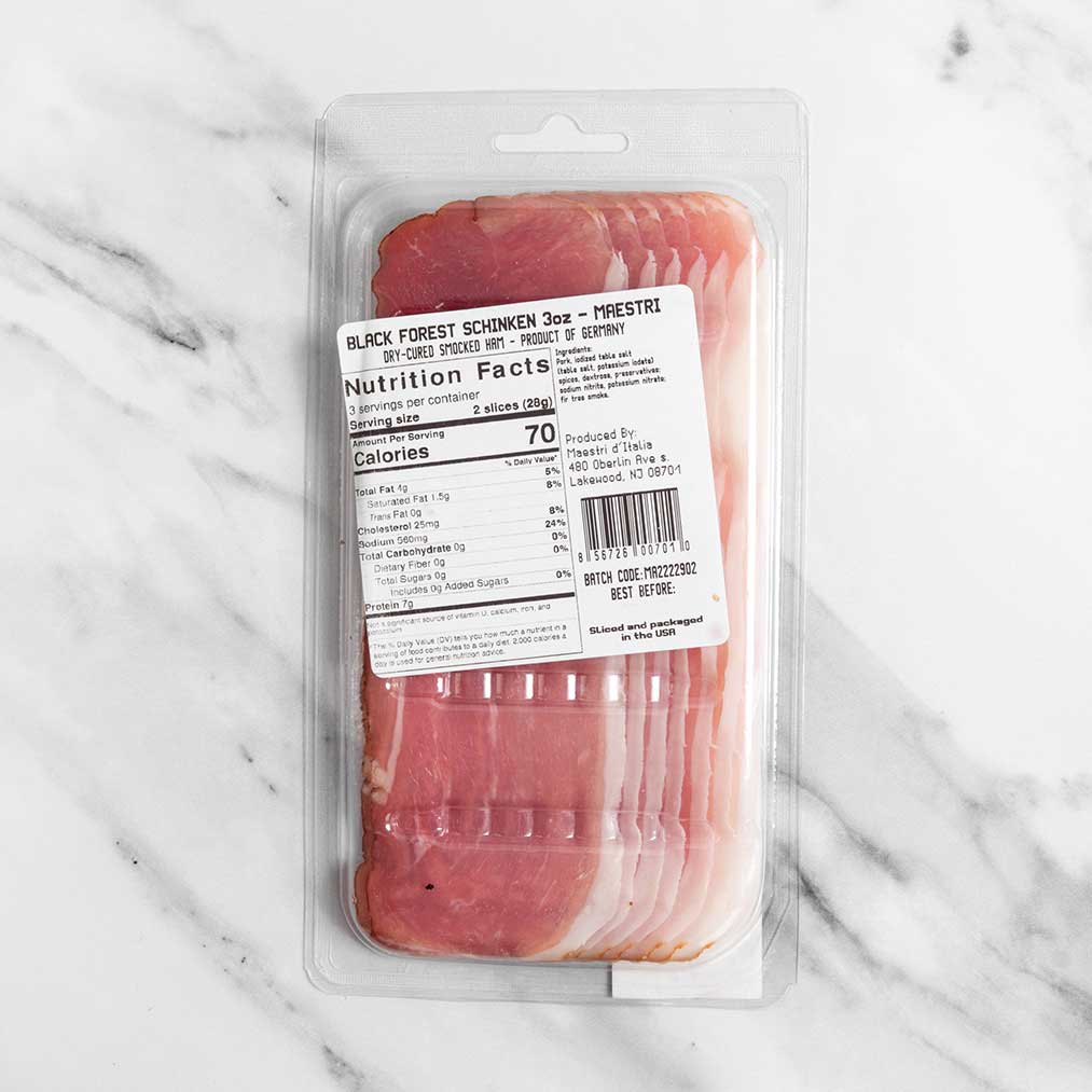 igourmet - German Black Forest Schinken - Sliced Dry Cured Smoked Ham