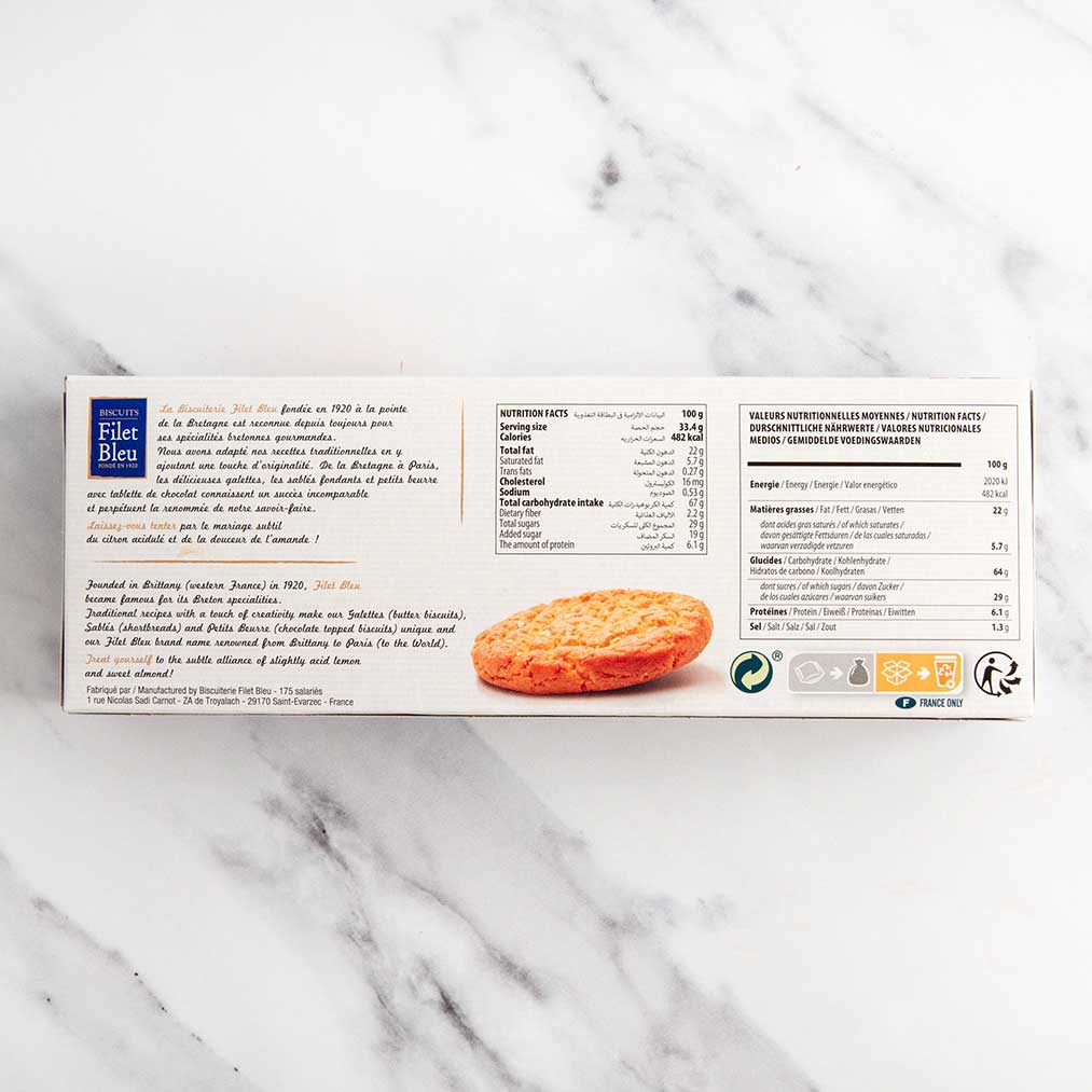 igourmet - Sables au Citron - French Lemon and Almond Shortbread Cookies