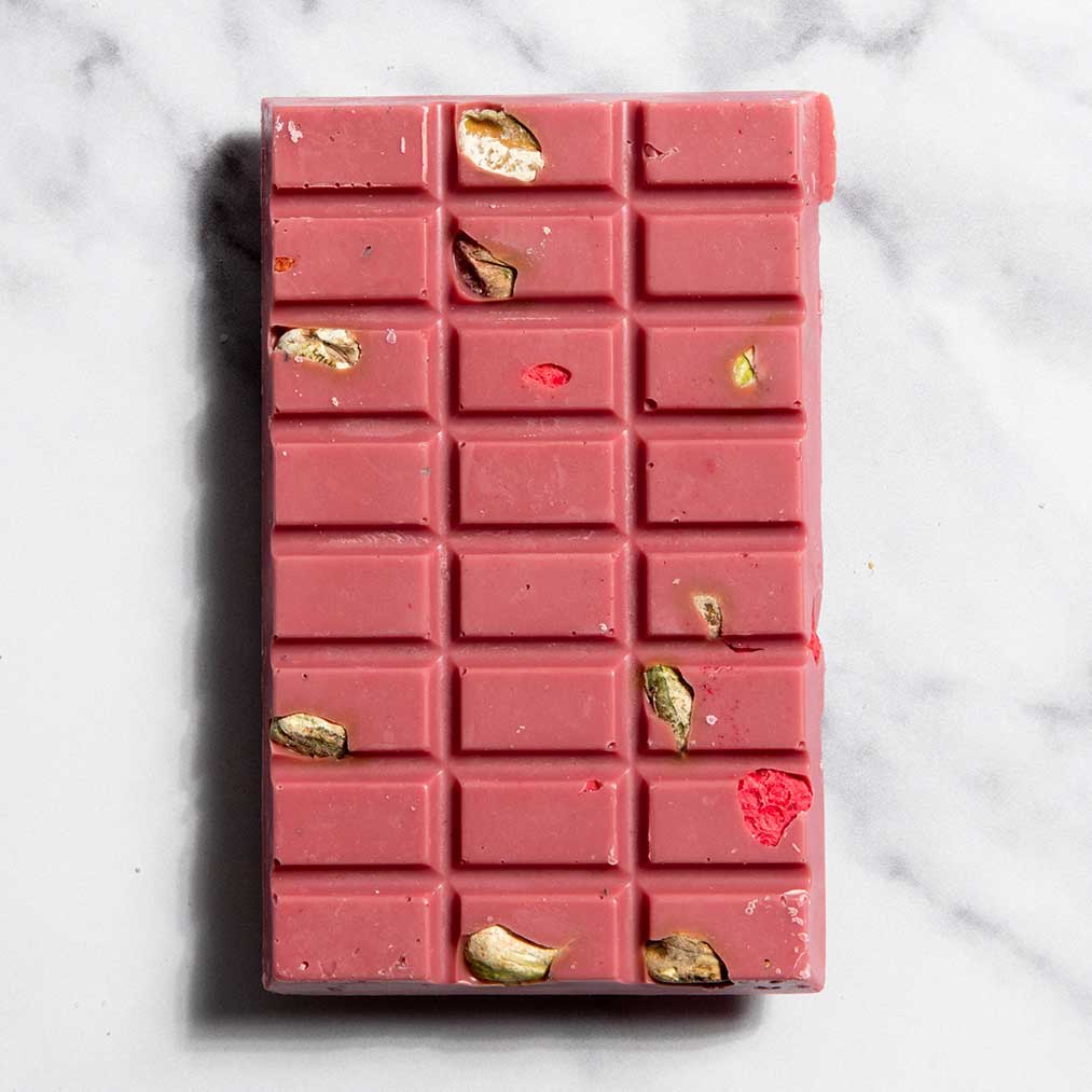 igourmet - Ruby Raspberry Pistachio Chocolate Bar