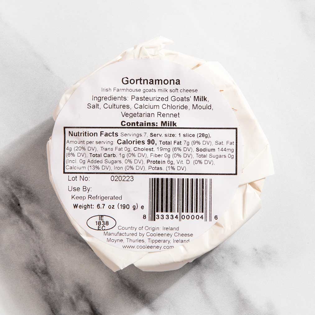 igourmet - Gortnamona Irish Goat Brie Cheese