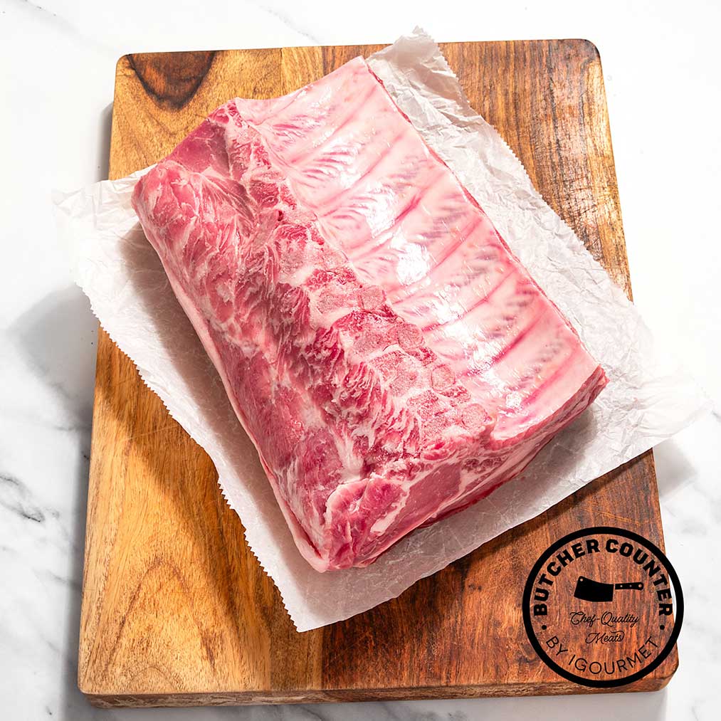 igourmet - Berkshire Pork Bone-In, Center Cut Loin Rack