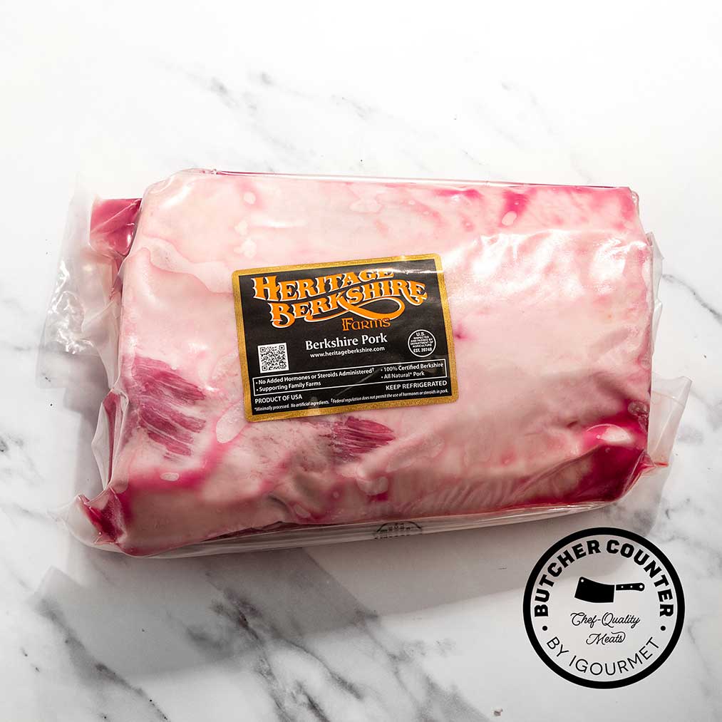 igourmet - Berkshire Pork Bone-In, Center Cut Loin Rack