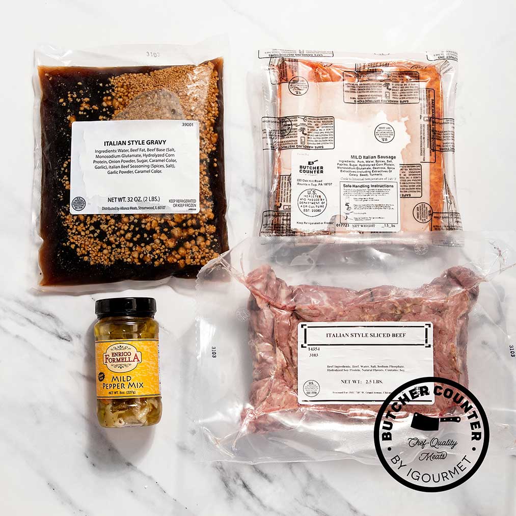 igourmet - Chicago's Famous Italian Beef Sandwich Kit