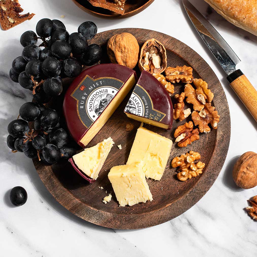 igourmet - Ruby Mist Welsh Truckle Cheese - Mature Cheddar with Port ...