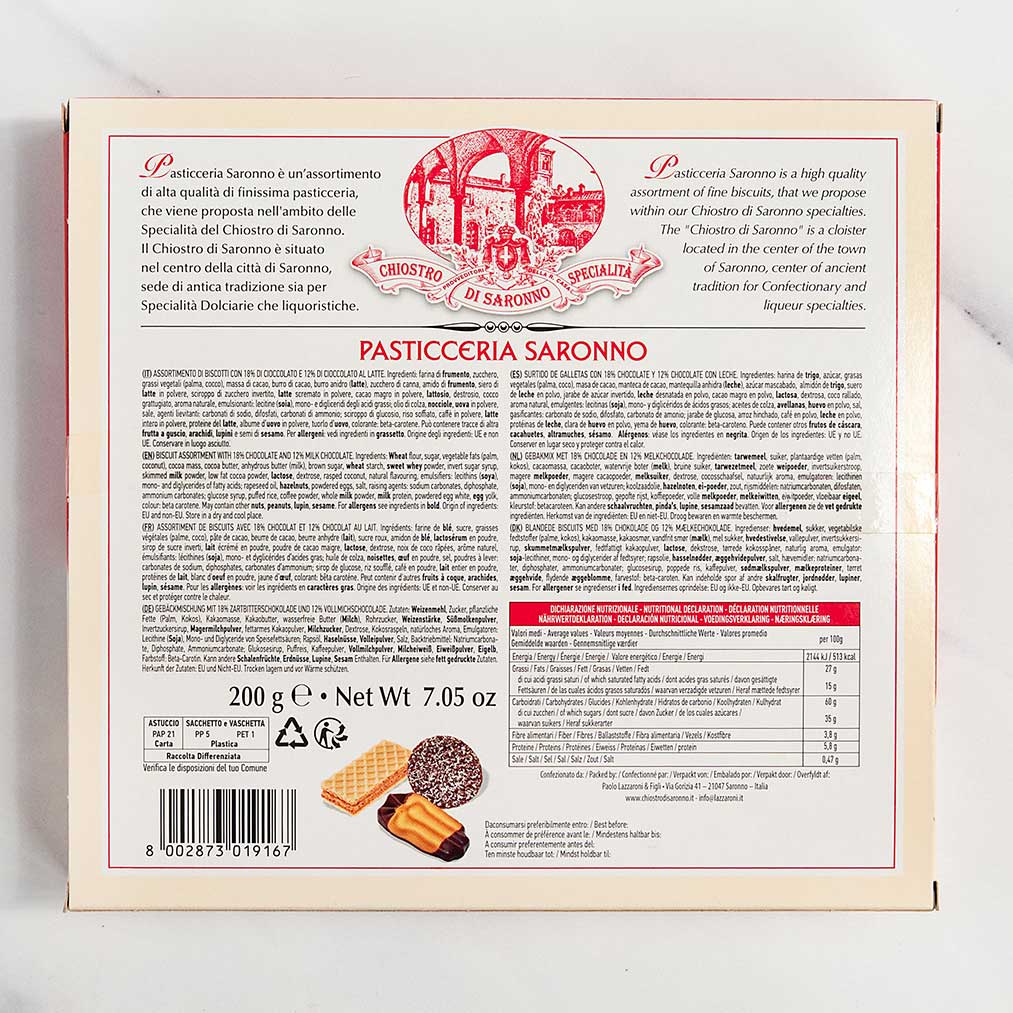 igourmet - Pasticceria Saronno - Assortment of Pastries with Chocolate