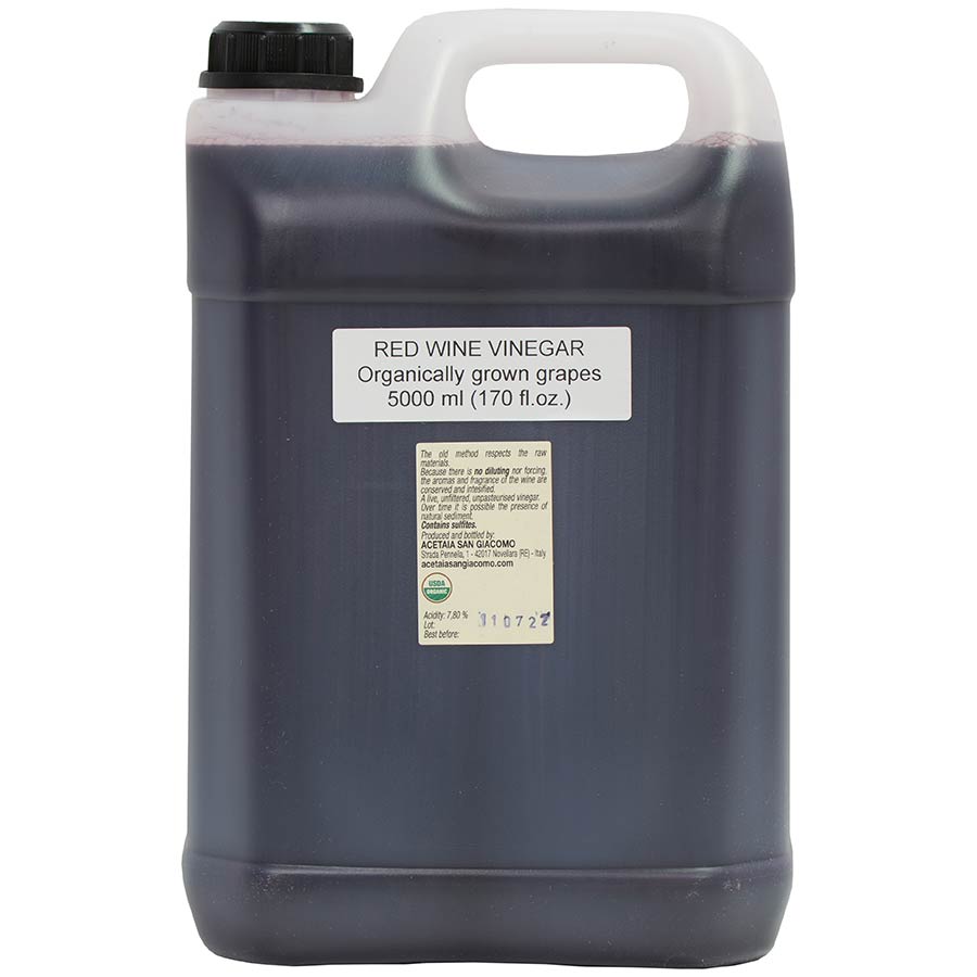 Organic Red Wine Vinegar - Barrel Aged Lambrusco | iGourmet