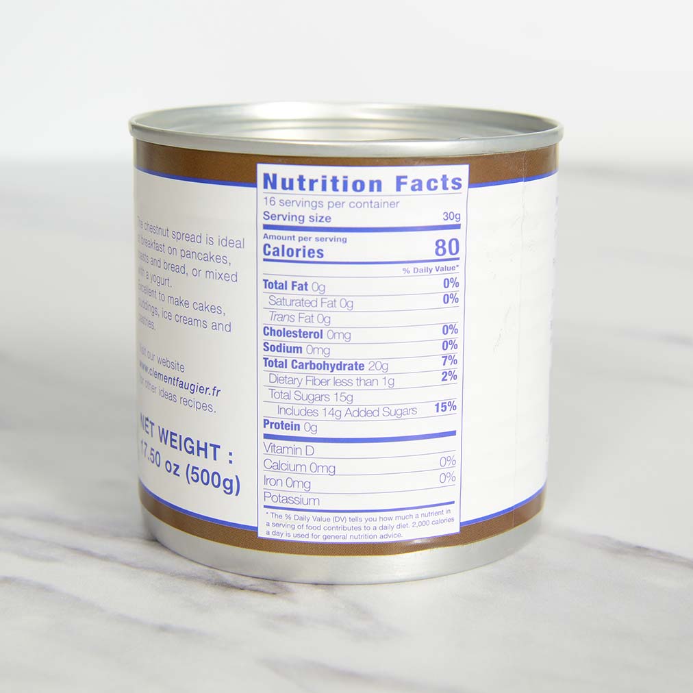 Clement Faugier Chestnut Spread with Vanilla – Sweet, Creamy ...