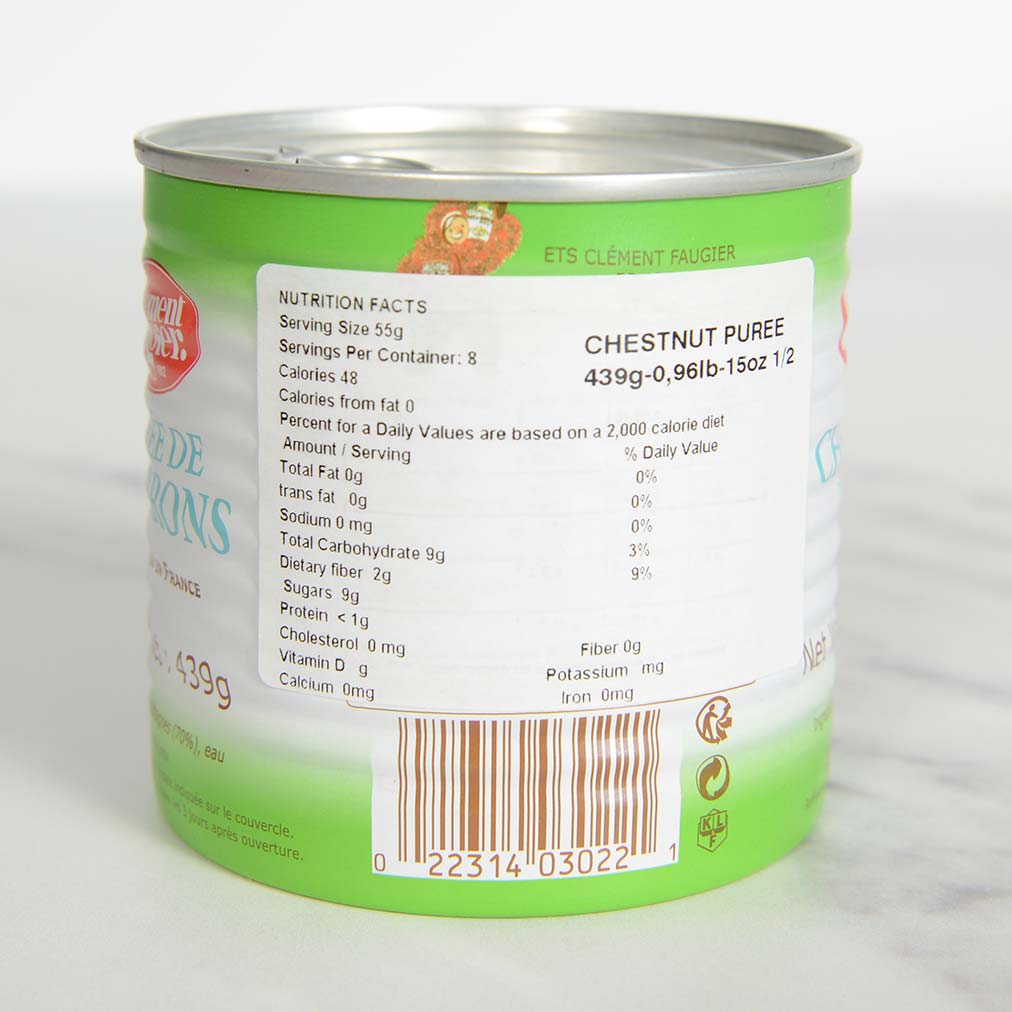 Clement Faugier Chestnut Puree – Unsweetened, All Natural | iGourmet