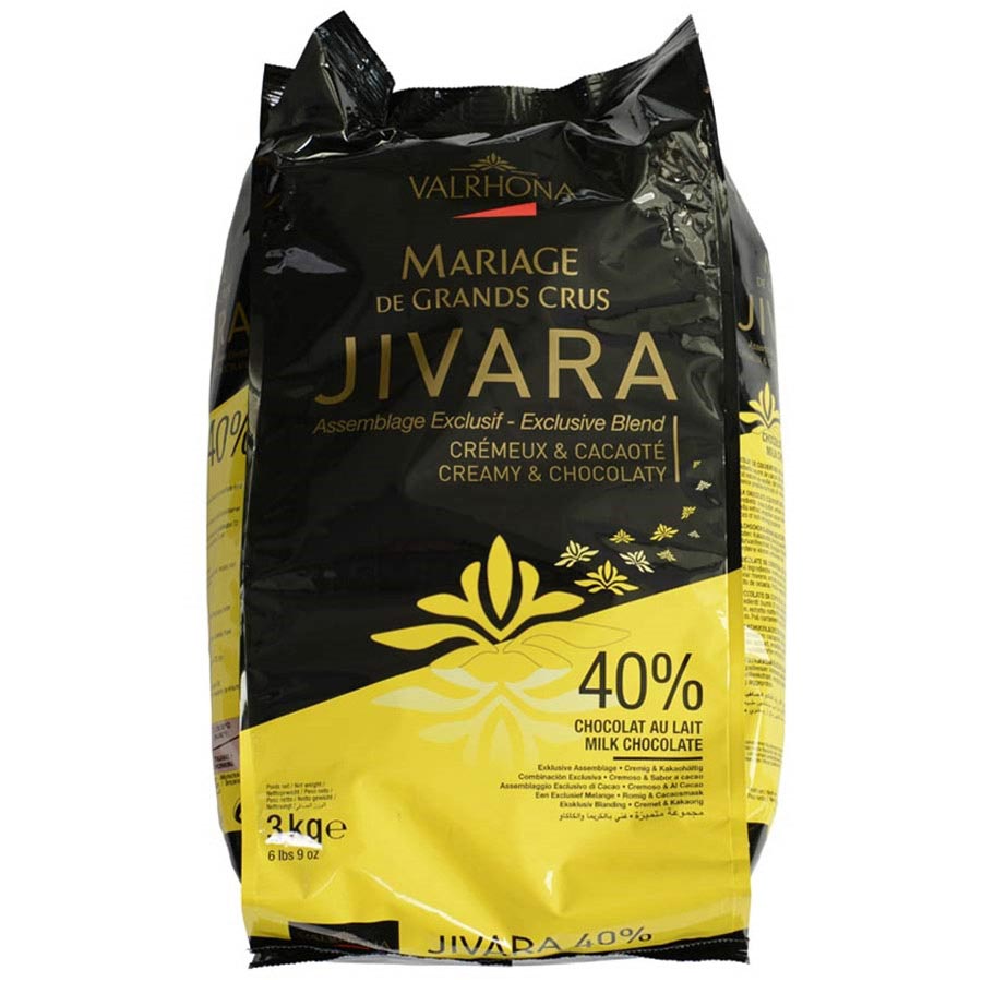 Valrhona Jivara Lactée Milk Chocolate Pistoles - 40% | iGourmet