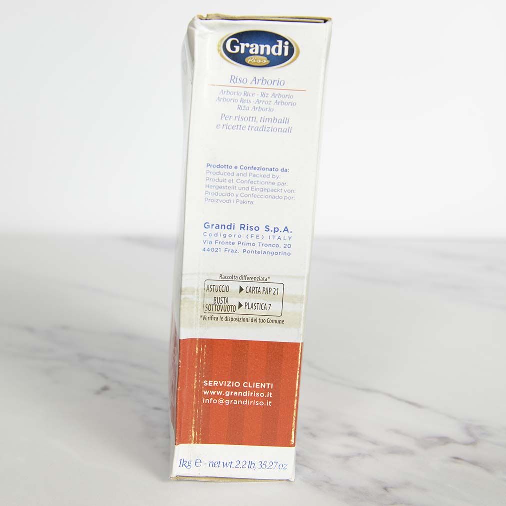 Grandi Riso Arborio Superfino Rice – Italian Risotto Rice | iGourmet