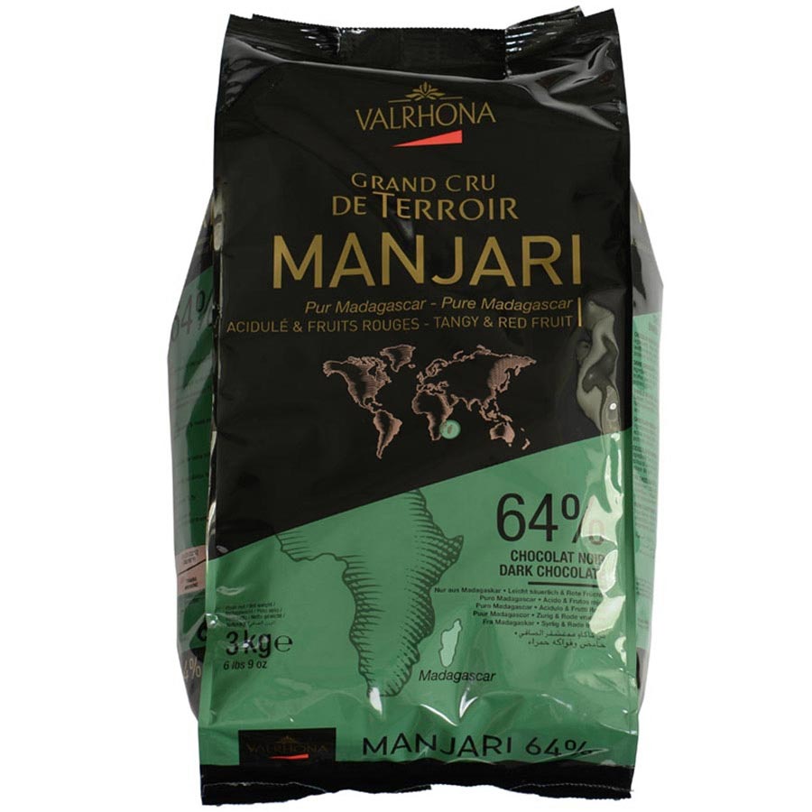 Valrhona Manjari Dark Chocolate Pistoles - 64% | iGourmet