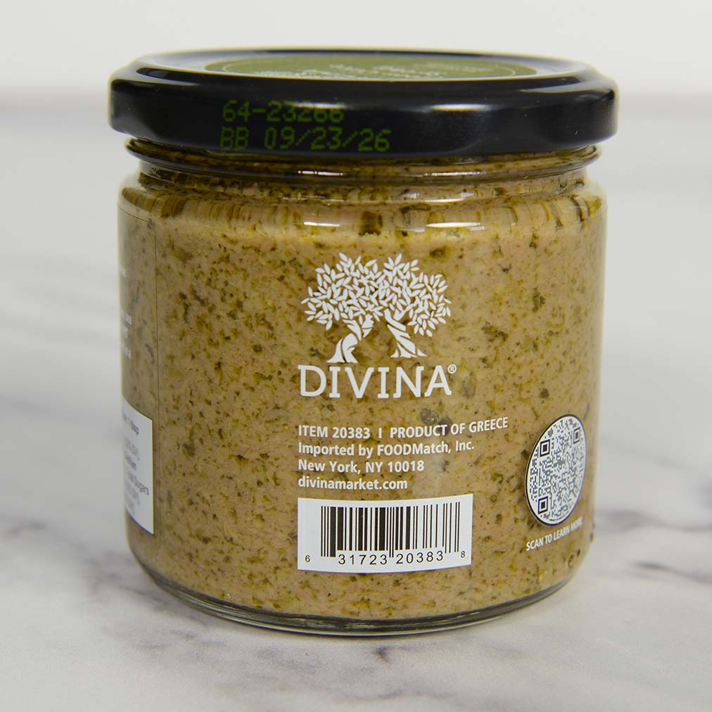 Divina Greek Green Olive Tapenade – Briny, Herb‑Infused Spread | iGourmet