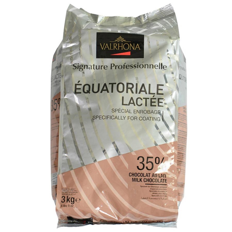 Valrhona Equatoriale Lactée Milk Chocolate Pistoles - 35% | iGourmet