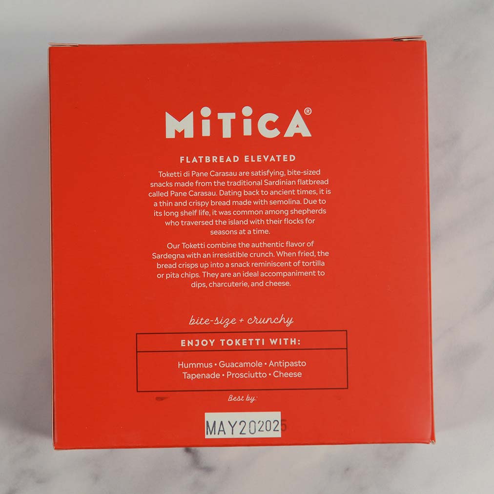 Mitica Toketti di Pane Carasau – Sardinian Flatbread Chips | iGourmet