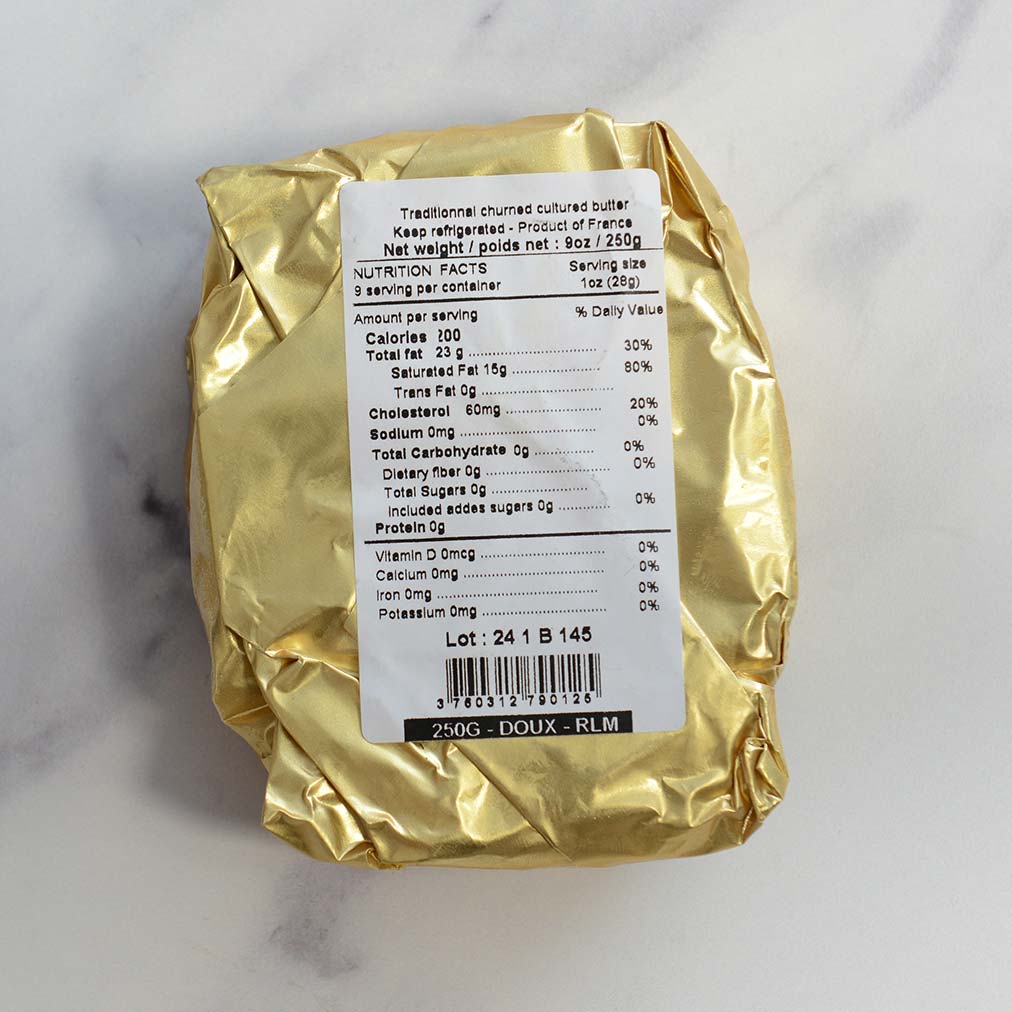 Rodolphe Le Meunier Beurre de Baratte – Traditional French Cultured ...