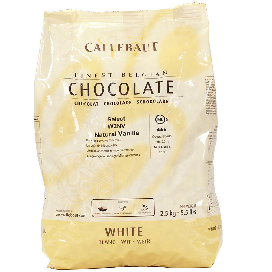 Callebaut White Chocolate Baking Callets W2 | iGourmet