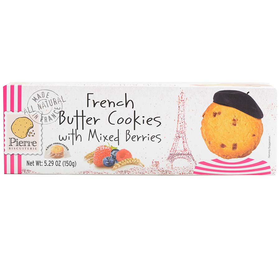 Pierre Biscuiterie Mixed Berry Butter Cookies | iGourmet