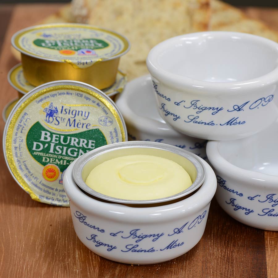 Isigny Butter Portion Cups – Salted (AOP) | iGourmet
