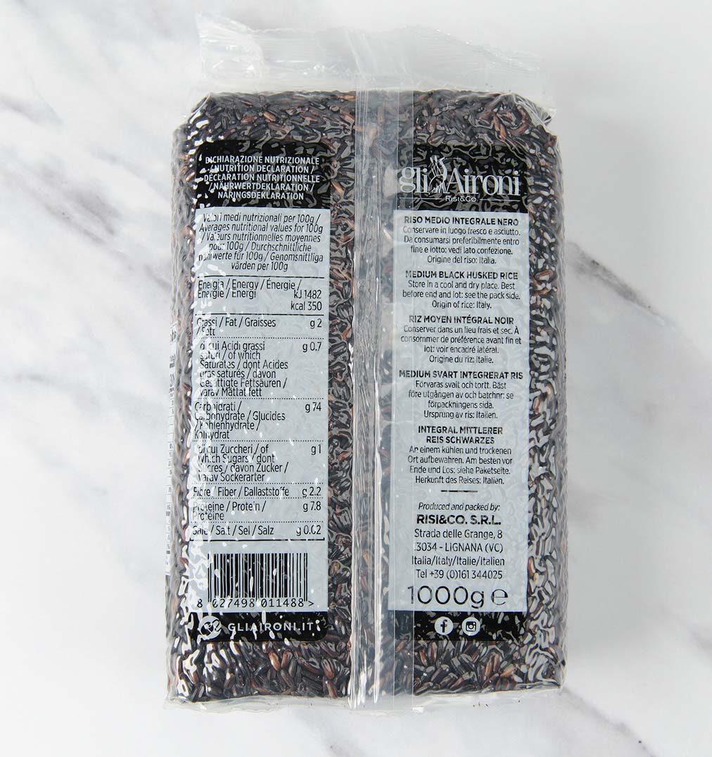 Gli Aironi Whole Grain Black Italian Rice – Venere Nero | iGourmet