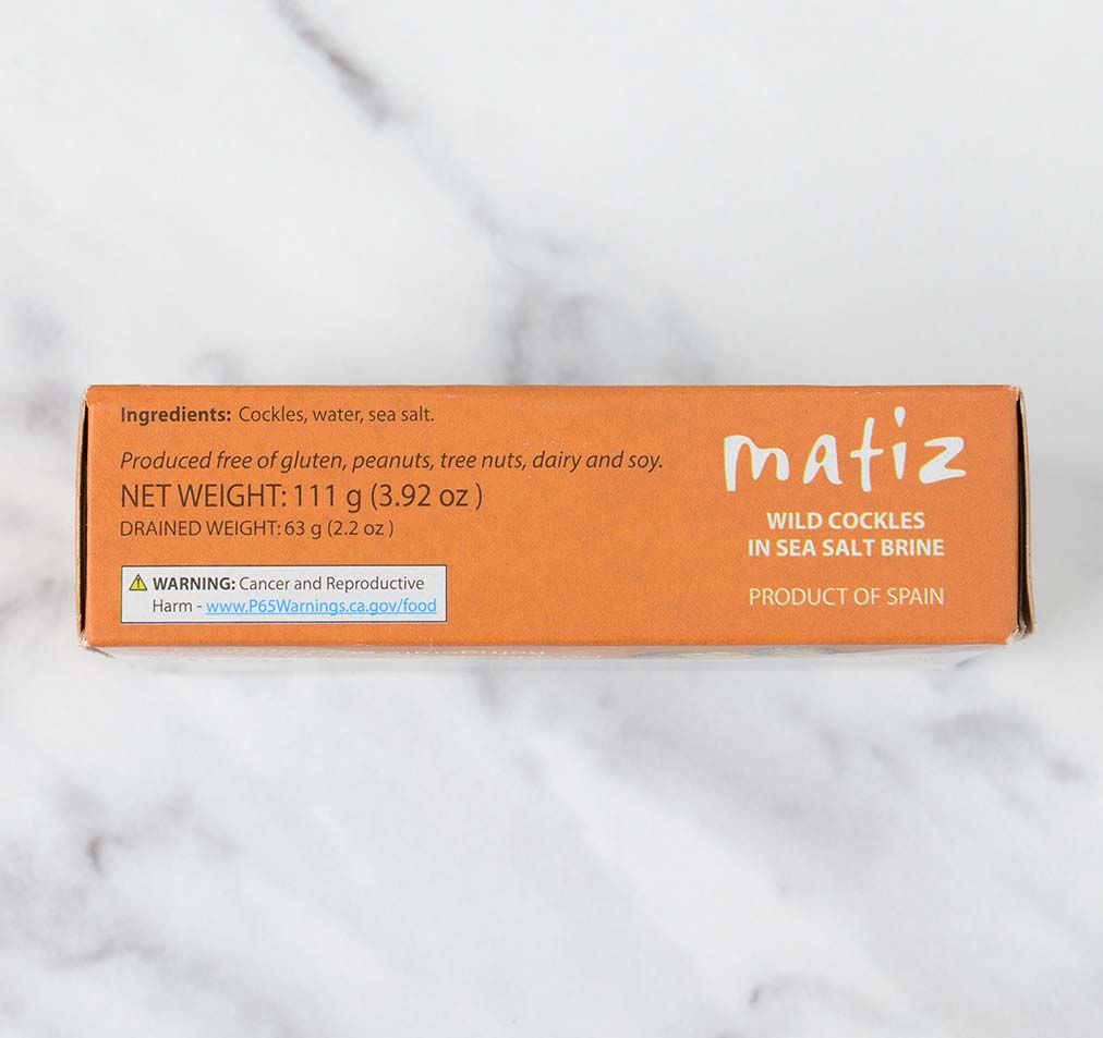 Matiz Wild Cockles in Sea Salt Brine | iGourmet